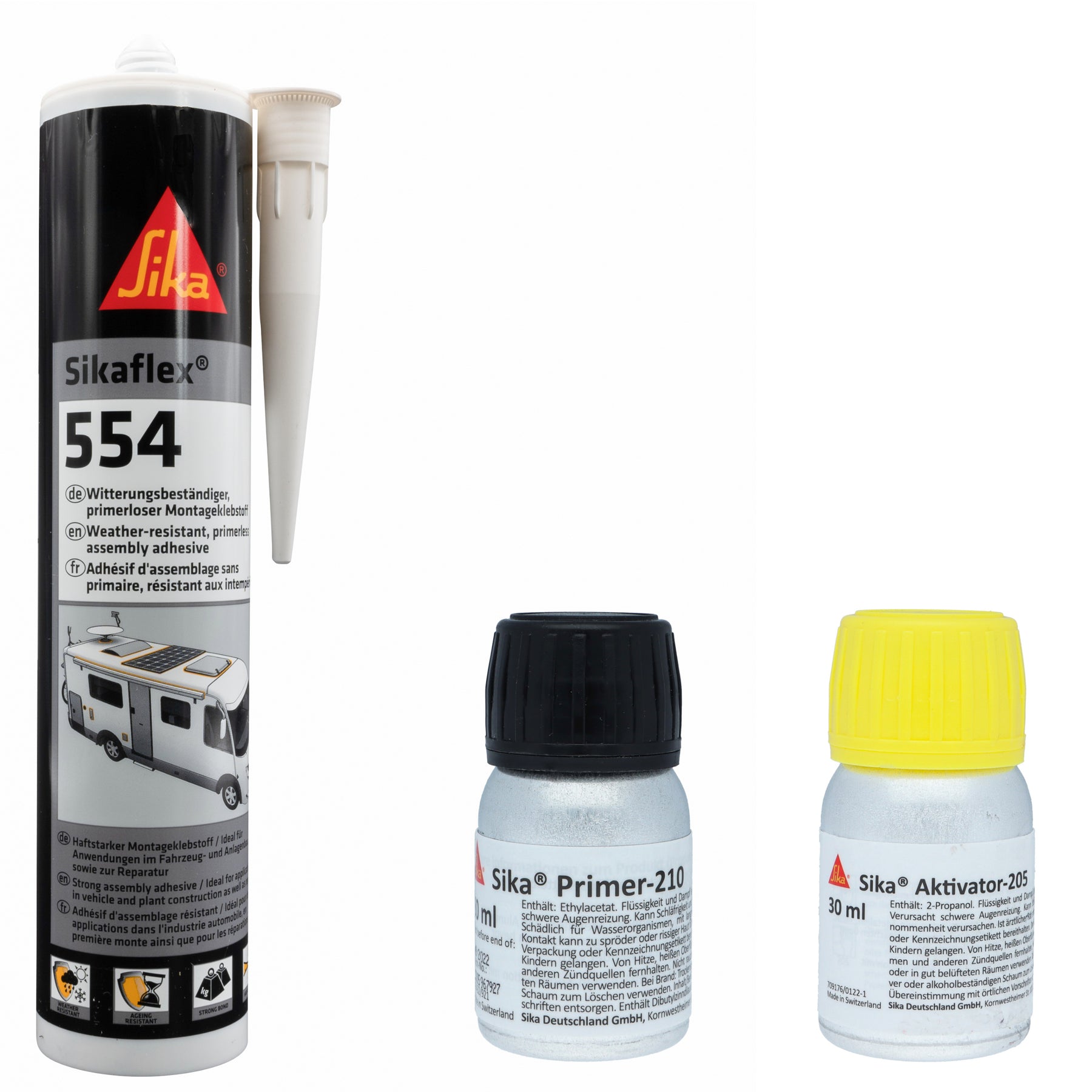 Sikaflex 554 SET mit Primer und Aktivator